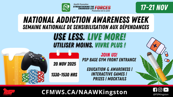 National Addiction Awareness Week (NAAW) - Kingston Garrison News